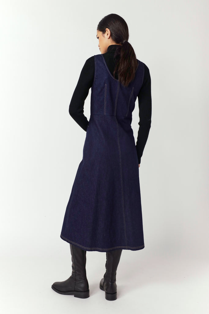 Denim dome dress 
